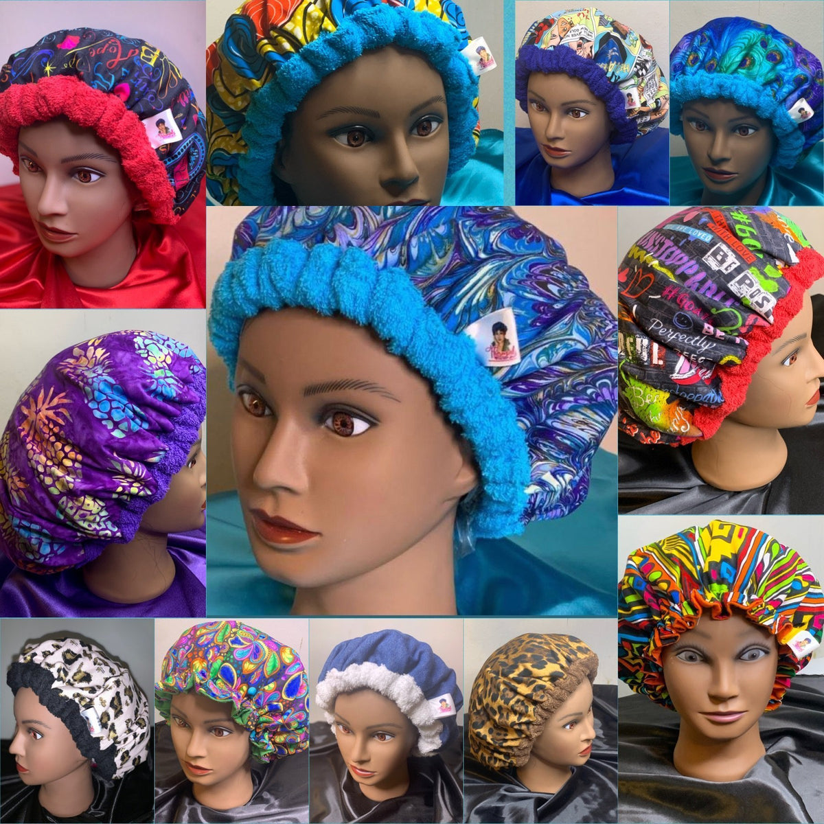 Thermal Vibes Washable Deep Conditioning Heat Caps! Microwaveable Cap.